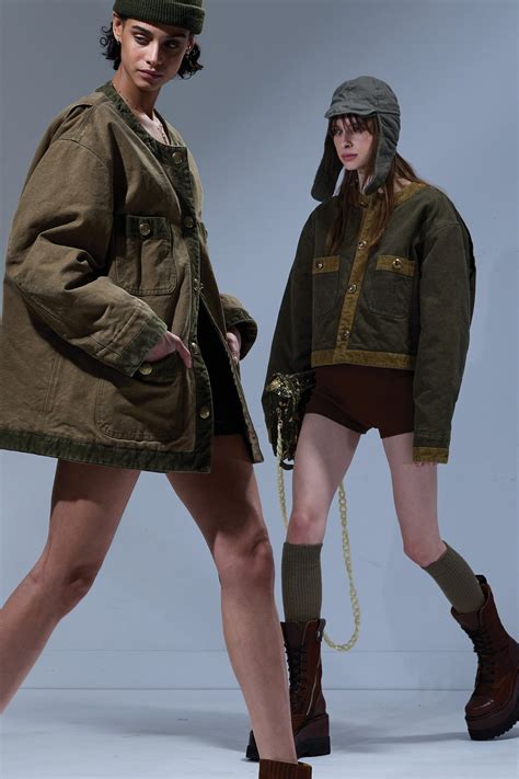 Cord Trimmed Chore Jacket Dusky Tan Brown R13