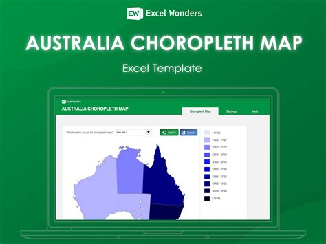 Australia Choropleth Map Excel Template Data Visualization Guide