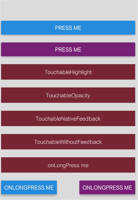 马克社区马克吐温社区马克java社区react Native之触摸事件touchable系列和onlongpress React