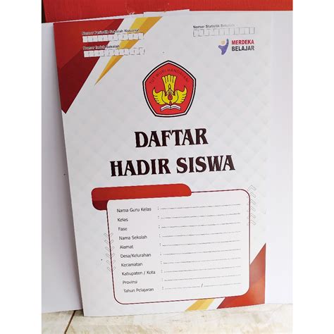 Jual Buku Daftar Hadir Siswa Kurikulum Merdeka Shopee Indonesia
