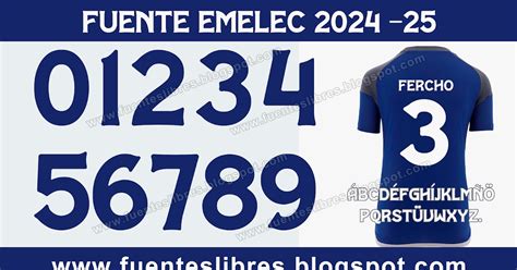 Fuentes deportivas y más Emelec Font 2024 2025 Tipografia Club Sport