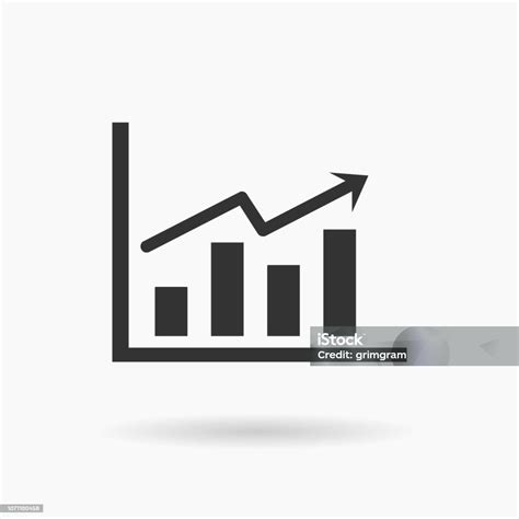 Vector Bar Chart Silhouette Icon Illustration Stock Illustration