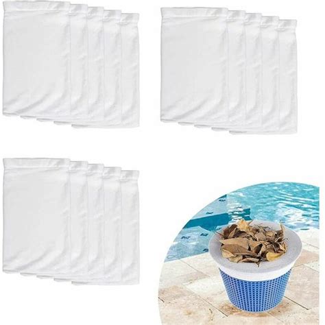 15 Pièces Chaussettes Skimmer Piscineskimmer De Surfaceréutilisable