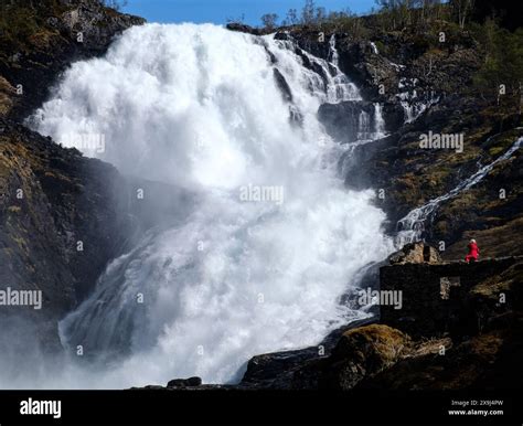 Huldra A Forest Spirit At The Kjosfossen Waterfalls On The Flam