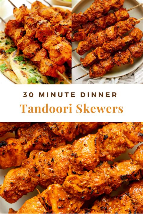 Tandoori Chicken Skewers Chicken Dishes Recipes Kebab Recipes