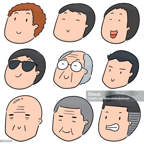 Wajah Kartun Ilustrasi Stok Unduh Gambar Sekarang Adik Laki Laki