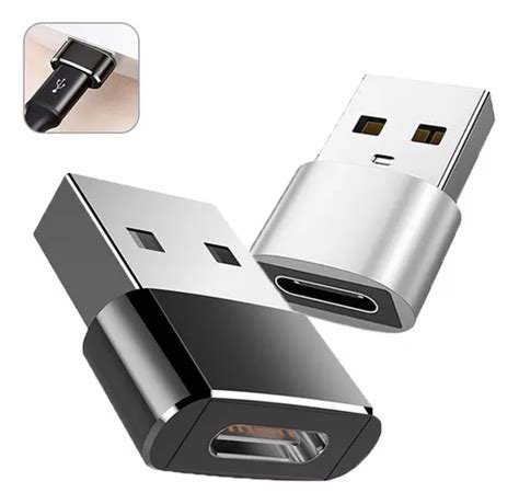Adaptador Usb Tipo C Hembra A Usb Macho Convertidor 2 Pcs Color Black Black MercadoLibre