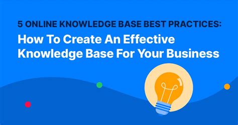 5 Online Knowledge Base Best Practices Capacity