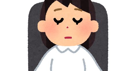 椅子で寝る人のイラスト（女性） かわいいフリー素材集 いらすとや