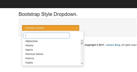 ASP NET MVC Bootstrap Style Dropdown Plugin Asma S Blog