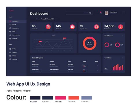 web app ui ux design on behance