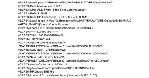 Cemu 1 14 0c 1 13 2 Mario Kart 8 Crashes When Launching Through
