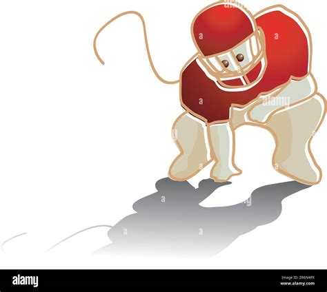 Vector Illustration For A Mouse As A Football Player Stock Vector Image And Art Alamy