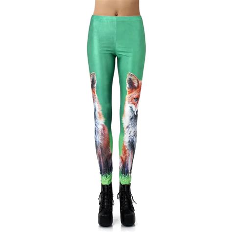Cute Fox High Waist Legins Fitness Leggins 3d Printed Women Leggings In