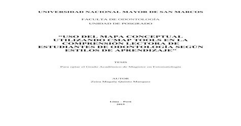 “uso Del Mapa Conceptual Utilizando Cmap Tools En La Pdf Document