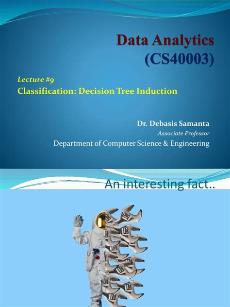 Classification Decision Tree Induction Lecture 9 Pdf Applied
