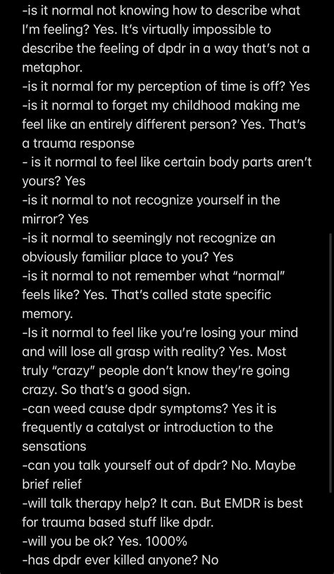 Switching From Depersonalized Self To Normal Self Rdepersonalization