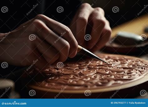 Hands Carving Craft Hobby Activity Generate Ai Stock Illustration Illustration Of Proficiency