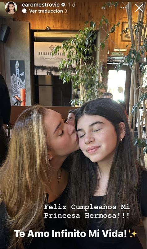 Hija De Carolina Mestrovic Y Mario Velasco Acaba De Cumplir 14 Años Julieta Es Un Clon De Su Papá