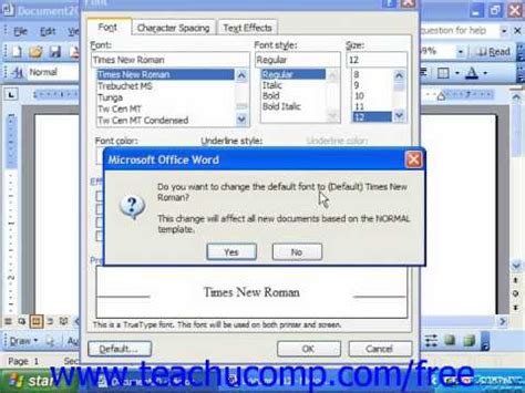 Changing Default Font In Word Bettadj