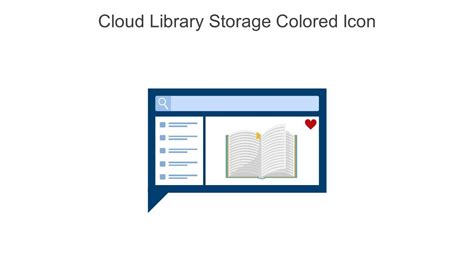 Cloud Library Storage Colored Icon In Powerpoint Pptx Png And Editable Eps Format Ppt Example