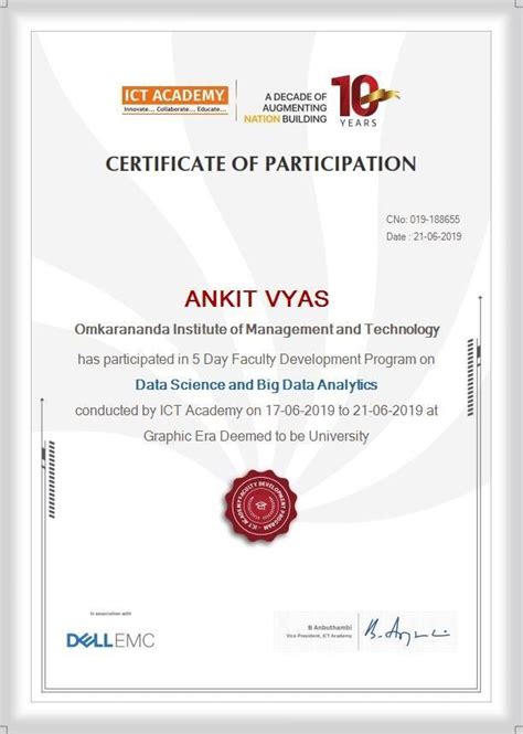 Ankit Vyas On Linkedin Successfully Completed Certification On Data