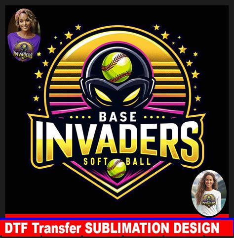 Base Invaders Softball Png Base Invaders Design Png Base Invaders