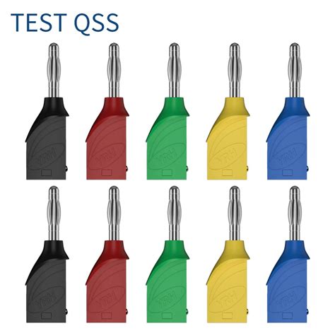 Qss 적층 가능 바나나 플러그 구리 니켈 도금 납땜 전기 커넥터 Diy 도구 Q10033 4mm 10 개