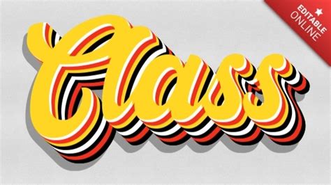 Class Text Effect Generator