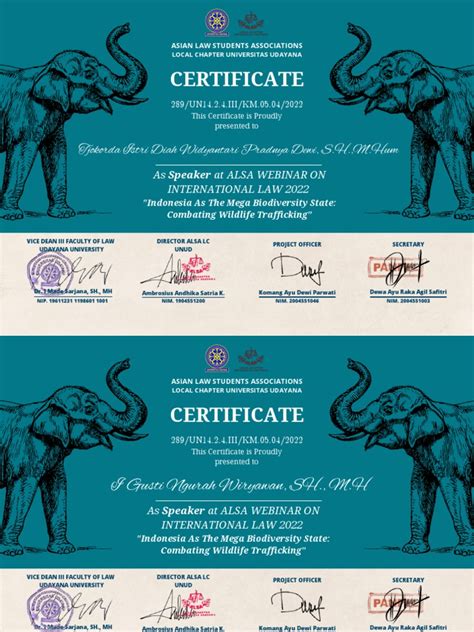 Certificate Tjokorda Istri Diah Widyantari Pradnya Dewi Shmhum Pdf