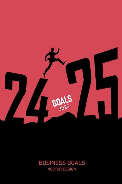 비즈니스 성공과 성장 성장 2024 년부터 2025 년까지 새로운 해에 회사의 성장 및 개발 차트 프리미엄 벡터