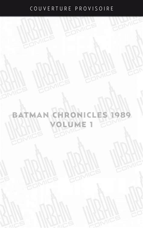 Batman Chronicles Urban Comics