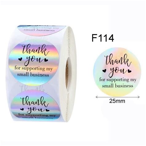 Jual Sticker Thank You ISI 50PCS Sticker Label Makanan Sticker Toples
