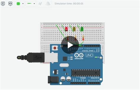 Arduino Tinkercad Trafficlight Simulation Engineering Venkata Sai Chaitanya Bammidi