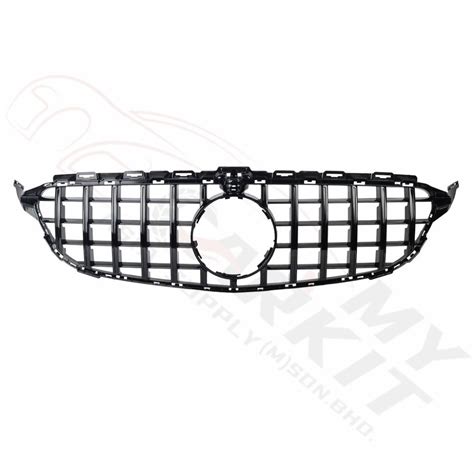Mercedes Benz C Class W205 C205 Facelift Gt Grille Gloss Black Mercedes