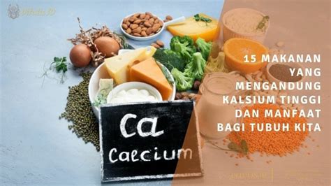 Makanan Yang Mengandung Kalsium Tinggi Dan Manfaat Bagi Tubuh Kita Di Ditulis ID