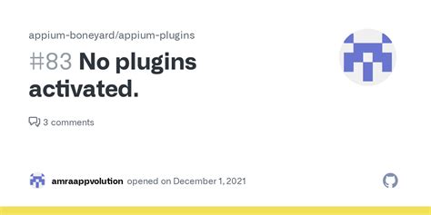 No Plugins Activated Issue Appium Boneyard Appium Plugins GitHub