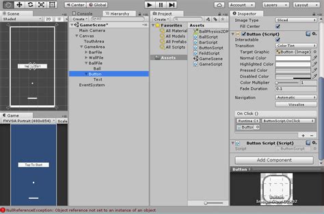 unity ボタンを押したらオブジェクトを動かすようにしましたがエラーが出ます