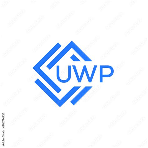 Uwp Technology Letter Logo Design On White Background Uwp Creative
