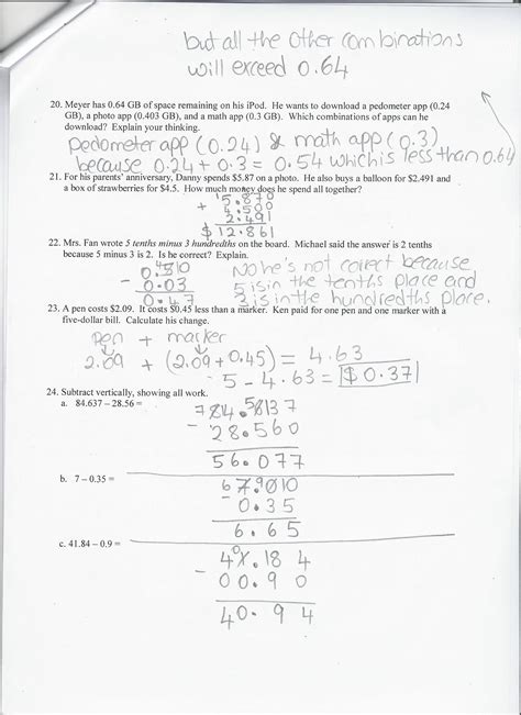 G5 Revision Sheet 2 Model Answers Eaismathoctober