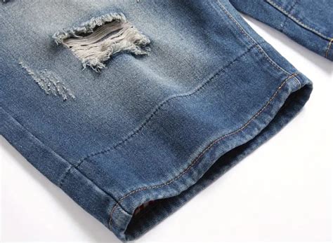 Chic Ripped Denim Shorts Mens Temu Australia