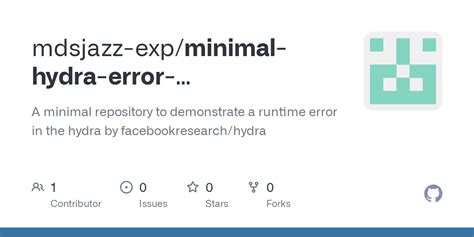 github mdsjazz exp minimal hydra error interpolation resolution 2022