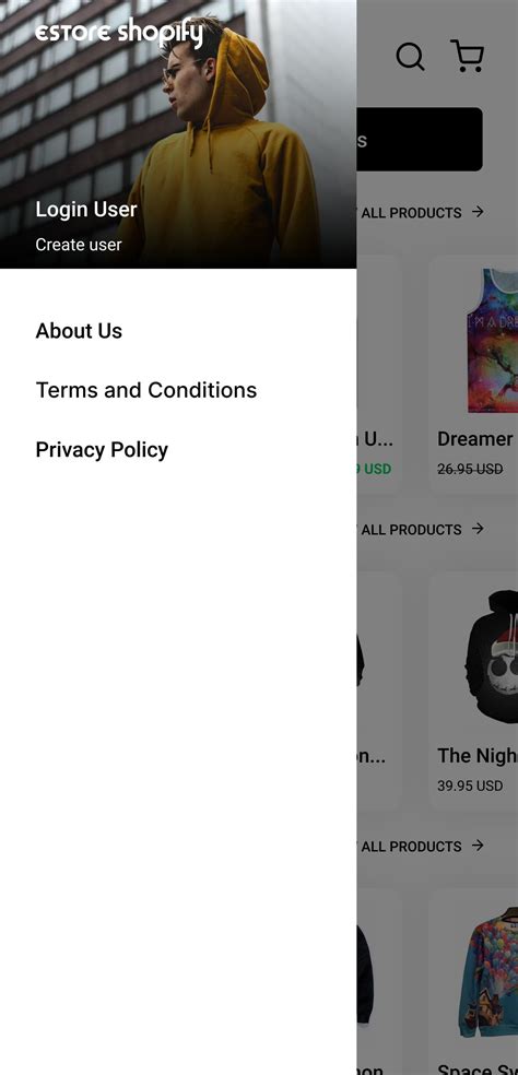 Estore Shopify Figma Mobile Application Ui Kit By Themedimension Codester