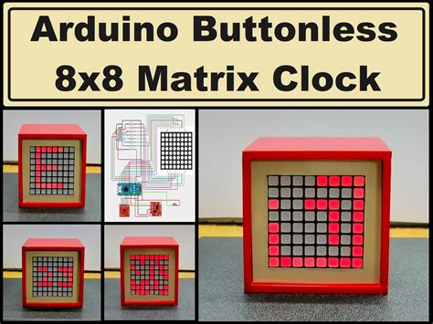Arduino Buttonless Led Matrix Clock With Adxl335 Sensor Arduino