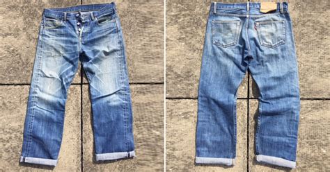 Levis 501 Stf 3 Years Unknown Washes Fade Of The Day