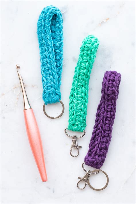 Cute Crochet Keychain Wristlet Pattern And Video Free You Should Craft