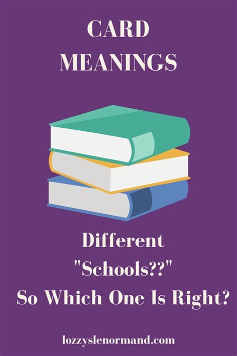 Lenormand Card Meanings Different Schools Unveiled