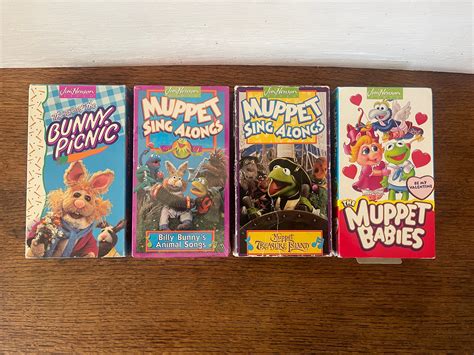 Muppets VHS Movies Sold Individually Jim Henson Muppets Sing Alongs Muppet Babies Etsy