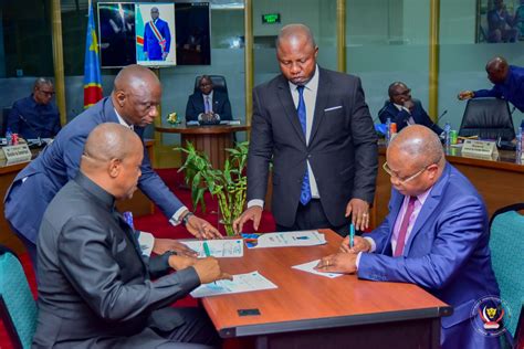 Kinshasa Signature Du Protocole Daccord Relatif Au Transfert Des