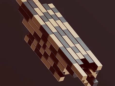 3d pixel stack by andrew maleton on dribbble